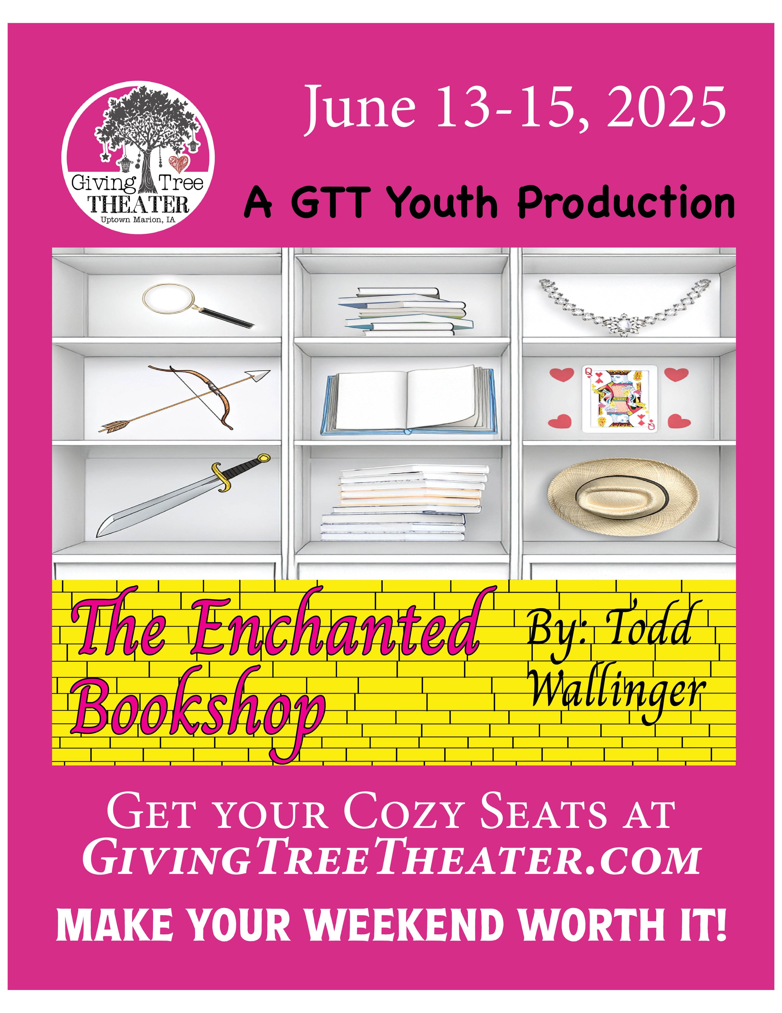 06/14/25 - The Enchanted Bookshop - 7:30 PM | Giving Tree Theater